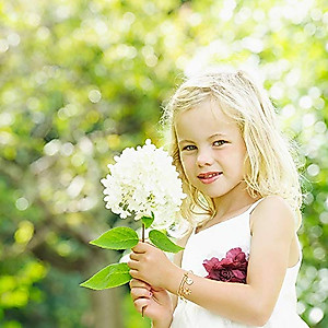 IEFLIFE Flower Girl Bracelets for Little Girls, 14K Gold Plated Stainless Steel Letter C Bracelet Dainty Disc Initial Charms Bracelet for Little Girls JR Bridesmaid Gifts