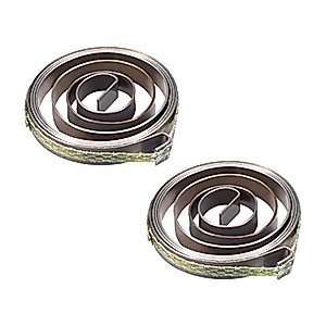 uxcell Drill Press Spring Drill Press Quill Feed Return Coil Spring Assembly Spring Steel Chemical Blackening Finish 680mm Expand Long 36x6x0.65mm 2 Pcs
