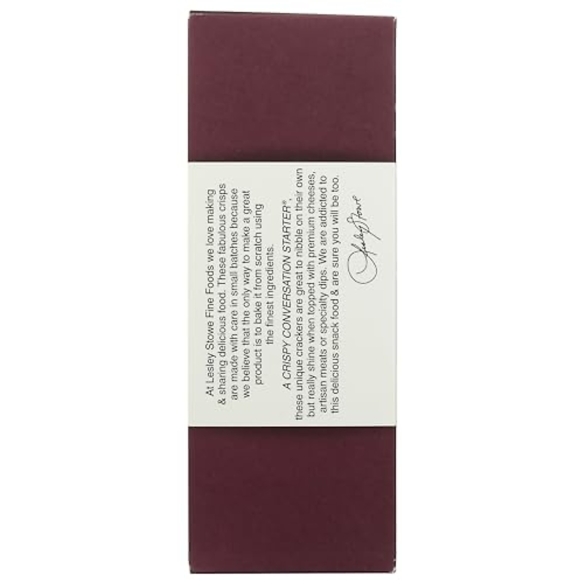 Lesley Stowe Crisps Fig and Olive, 5.3 oz