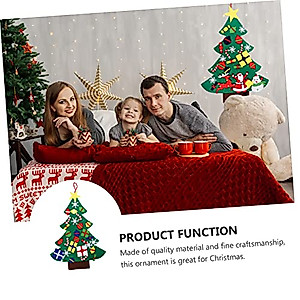 Christmas Decoration for Kids Toddler Gift Kids Decor Xmas Gifts Christmas Tree Countdown Calendar Handmade Xmas Ornament Christmas Ornaments Felt Christmas Tree Home Door 3d