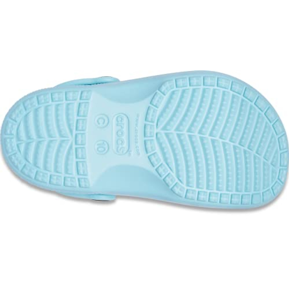 Crocs Kids' Disney Frozen 2 Clog | Frozen 2 Shoes for Girls, Ice Blue/Ice Blue, 2 Little Kid