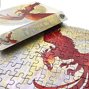 Paper House Productions Harry Potter Set of Four 120-piece Mini Puzzles in Storage Box - Magical Beasts