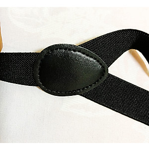 GCFIYPP 1920s Men Accessory Set Manhattan Hat, Y-Back Suspenders, Pre Tied Bow Tie,Gangster Tie for Theme Party, Halloween (Black)