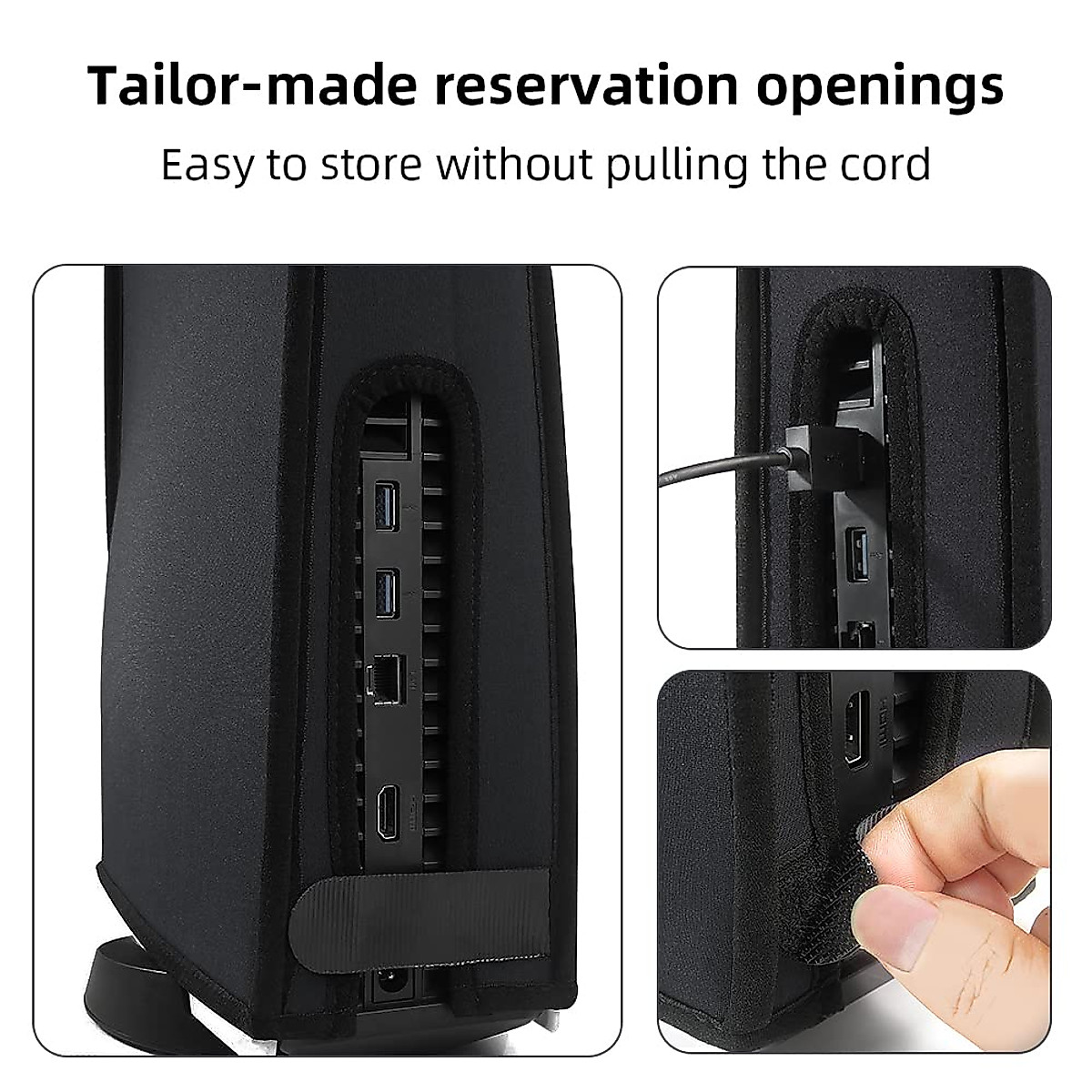 pS5 Cover Dust Proof Cover for pS5 Game Console Protector Anti Scratch Washable Dust Cover Sleeve for PS5 Accessories Digital Edition & Disc Edition…