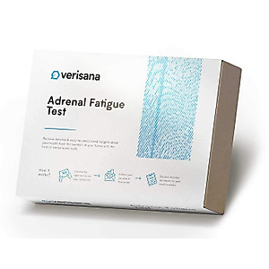 Adrenal Fatigue Test – Saliva Test Kit for Diurnal Cortisol Levels and DHEA – Measure 4 Salivary Cortisol Levels and 1 DHEA Level to Determine Cause of Anxiety, Depression, etc. - Verisana