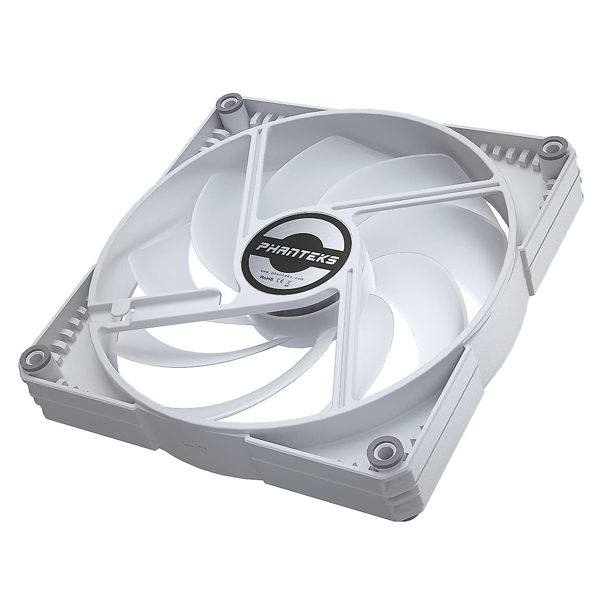 Phanteks (PH-F140SK_DRGB_PWM_WT01_3P) SK140 DRGB PWM Fan 3Pack – 3X 140mm Fan, high Airflow Nine-Blade Design, DRGB Lighting, Rubber dampening washers - White