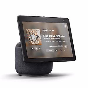 Echo Show 10 (3rd Gen) | HD smart display with motion and Alexa | Charcoal
