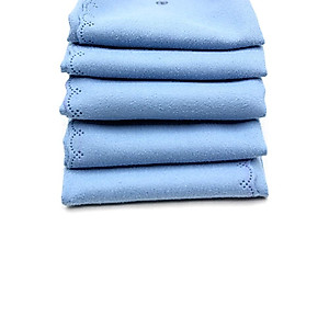 Mowind 5pcs Microfiber Polishing Cleaning Cloth for Musical Instrument Guitar Piano Violin Sax Clarinet Flute Universal