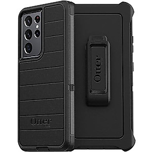 OtterBox Defender Case for Samsung Galaxy S21 Ultra 5G, Shockproof, Drop Proof, Ultra-Rugged, Protective Case, 4X Tested to Military Standard, Black, No Retail Packaging
