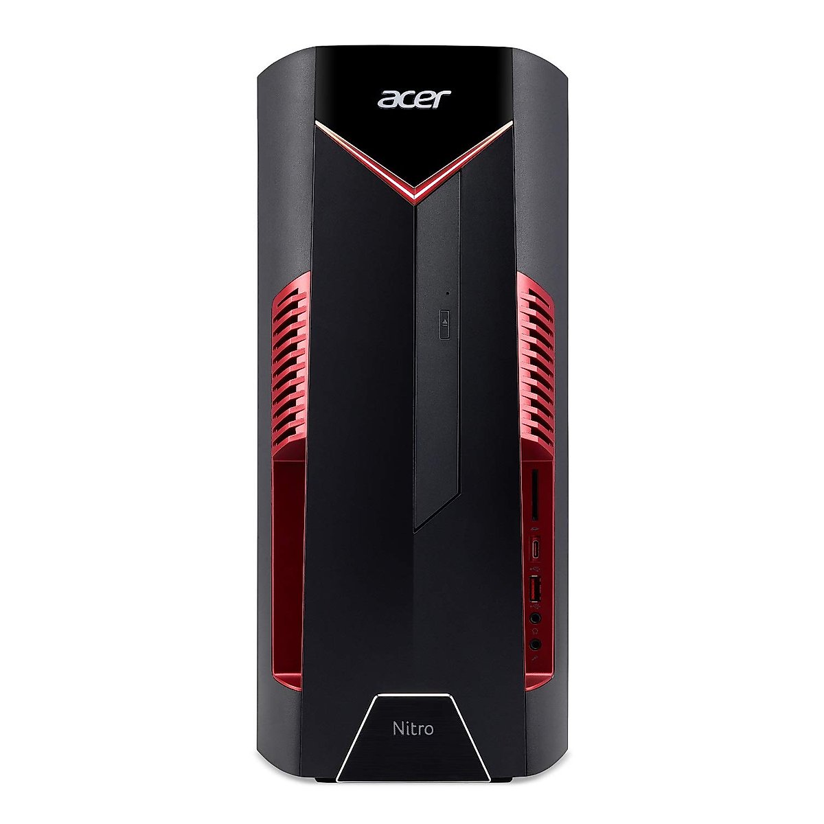 Acer Nitro 50 N50-600-UR1H Desktop, 9th Gen Intel Core i5-9400F, NVIDIA GeForce GTX 1650 Graphics with 4GB GDDR5, 8GB DDR4, 512GB SSD, Windows 10 Home