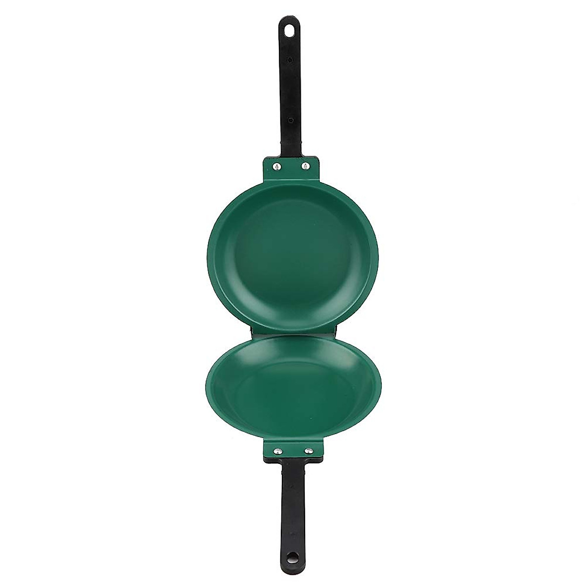 Coating Double Grill Pan,Double Side Non-stick Ceramic Coating Flip Frying Pan Pancake Maker Household Kitchen Cookware Double Sided Frying Pan