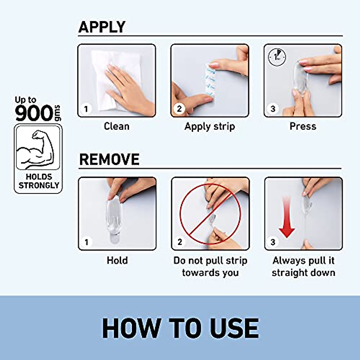 Command Plastic Hooks, Medium, Clear, 2-Hooks (17091CLR-ES)