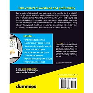 Cost Accounting For Dummies (For Dummies (Business & Personal Finance))