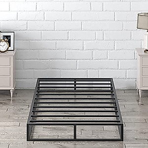 Bilily 6 Inch Twin Bed Frame with Steel Slat Support, Low Profile Twin Metal Platform Bed Frame Support Mattress Foundation, No Box Spring Needed/Easy Assembly/Noise Free