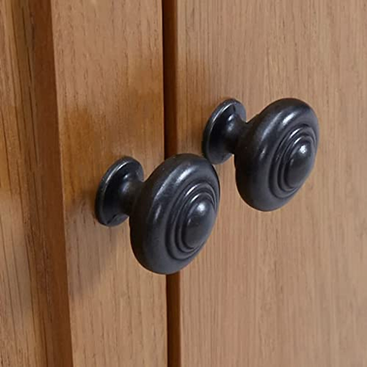 vidaXL Solid Wood Oak Bookcase with 4 Doors Shelf Cabinet Display Storage Unit Living Room Studio Office Freestanding Organizer 31.5" Glass