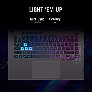 ASUS ROG Strix G15 (2022) Gaming Laptop, 15” 16:10 FHD 144Hz, GeForce RTX 3050, AMD Ryzen™ 7 6800H/HS, 16GB DDR5, 512GB PCIe SSD, Wi-Fi 6E, Windows 11, G513RC-ES73, Eclipse Gray