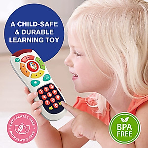 My Remote, My Program – Baby Remote Control Toy for 6 Months Old and Up – 20 Unique Learning Remote Buttons, Plays Baby Music Tunes, Flashing Lights, BPA Free and More