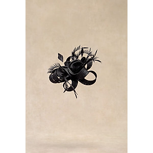 BABEYOND Fascinator Hats for Women - Tea Party Hats Fascinators Kentucky Headband Derby Hat Wedding Feathers Ribbon Headwear