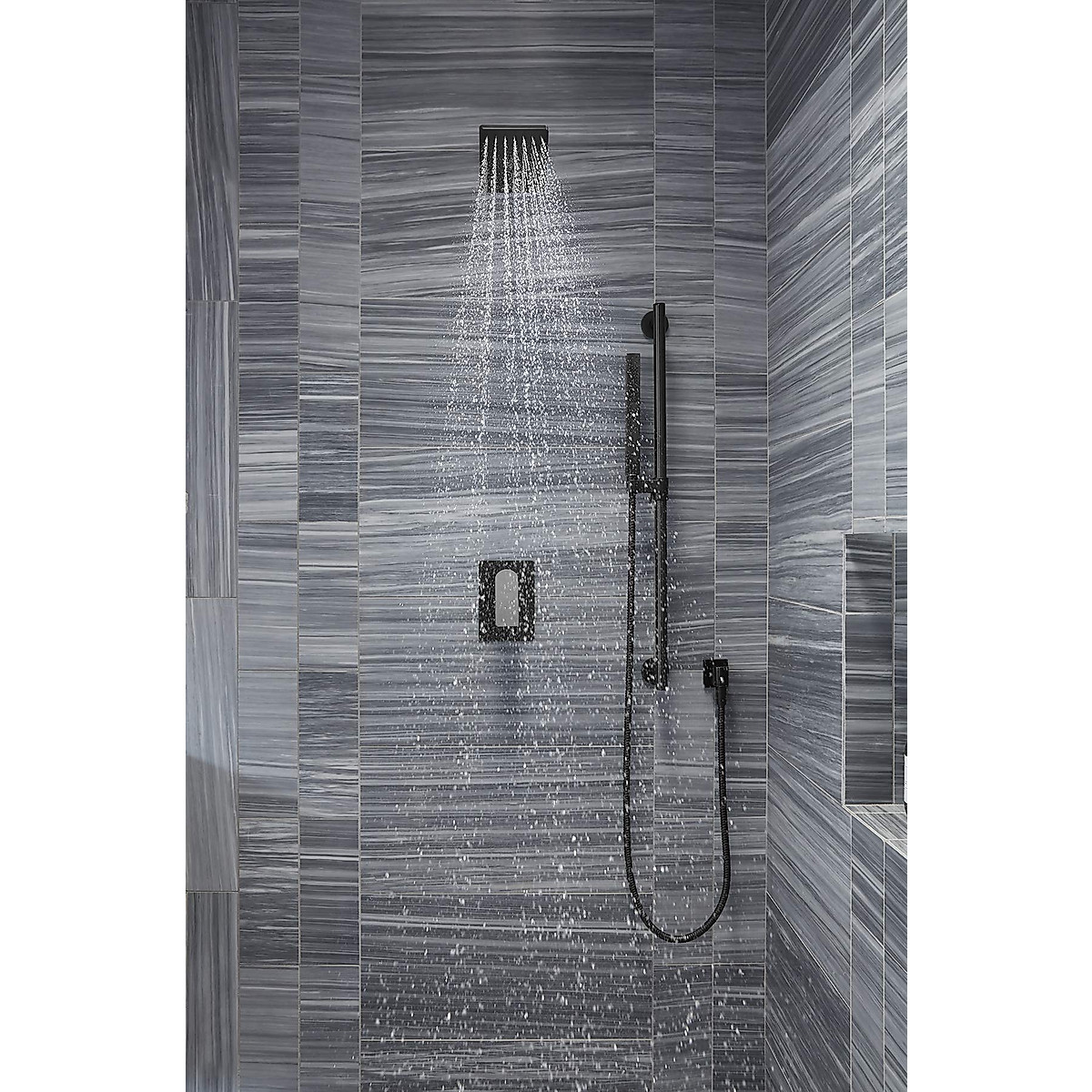 Kohler 24805-BL Parallel™ 2.5 gpm single-function showerhead with Katalyst air-induction technology