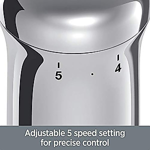 All-Clad Cordless Rechargeable Stainless Steel Immersion Multi-Functional Hand Blender, 5-Speed, Silver