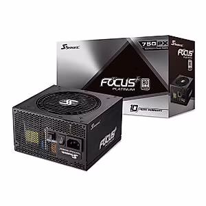 Seasonic FOCUS PX-750 | 750W | 80+ Platinum | Full Modular | ATX Form Factor | Low Noise | Premium Japanese Capacitor | 10 Year Warranty | Nvidia RTX 30/40 Super & AMD GPU Compatible (Ref. SSR-750PX)