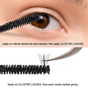 BARCHID Eyelash Glue, Lashes Glue Waterproof Eyelash Glue Super Strong Hold False Eyelash Glue Suitable for Sensitive Eyes, White(Dries Clear) 0.176 oz