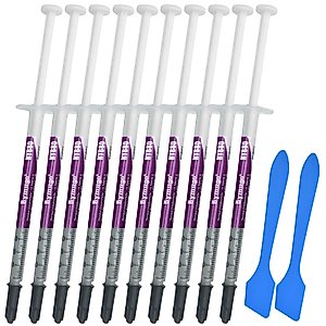 10 Pack HY880 Thermal Paste Kit-5.15 W/MK 1 G/Pcs, High Performance Thermal Compound Paste Grease Heatsink for CPU, Processor, All Cooler Master, Computer, PS4