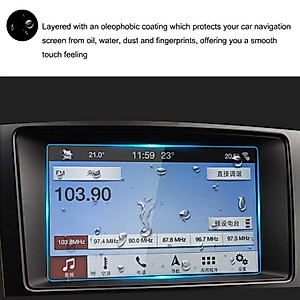 HeyMoly Compatible With 2013-2024 Ford Tempered Glass Screen Protector 8 Inch, 9H Car Navigation Display Protector, F-150 F250 F350 F450 Sync2 Sync3 Escape Expedition