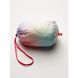 Amazon Essentials Toddler Girls' Lightweight Water-Resistant Packable Mock Puffer Jacket, Pink Ombre, 4T