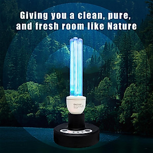 BAIMNOCM UV Light, UVC Lamp with E26 Base and Remote Control, UV-C Light Bulb 25 Watts Indoor Use, 1 Count