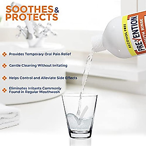 Prevention Oncology Mouth Rinse | Alcohol Free - Specially Formulated for Patients Undergoing Oncology Treatment, Value 4-Pack
