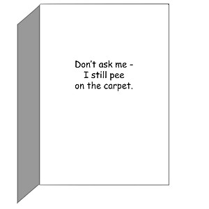 CafePress Funny Shiba Inu Birthday Greeting Cards Folded Greeting Card Matte