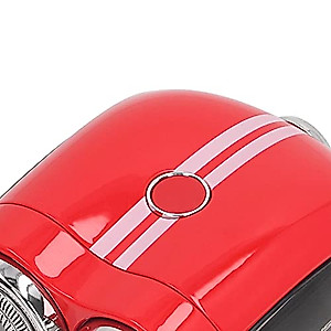 Electric Beard Trimmer, Zinc Alloy Mini Electric Shaver IPX7 Wet and Dry Dual Use for Traveling (Red)