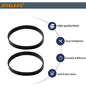JEDELEOS Replacement Belts for Bissell ProHeat Essential & DeepClean Carpet Cleaner 1694 1697 1698 1699 1799 7920 7950 8852 1877 9585 Series, Replace Part 3100625 EX637 2150628 1601543 (Pack of 2)