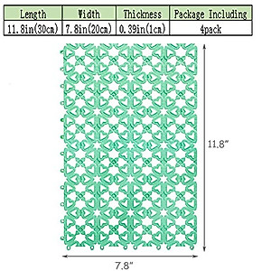 Hamiledyi 6 Pack Rabbit Cage Mats Floor Plastic Feet Pads Mat for Pet Cats Dogs Bunny Hamster Rat Chinchilla Guinea Pig