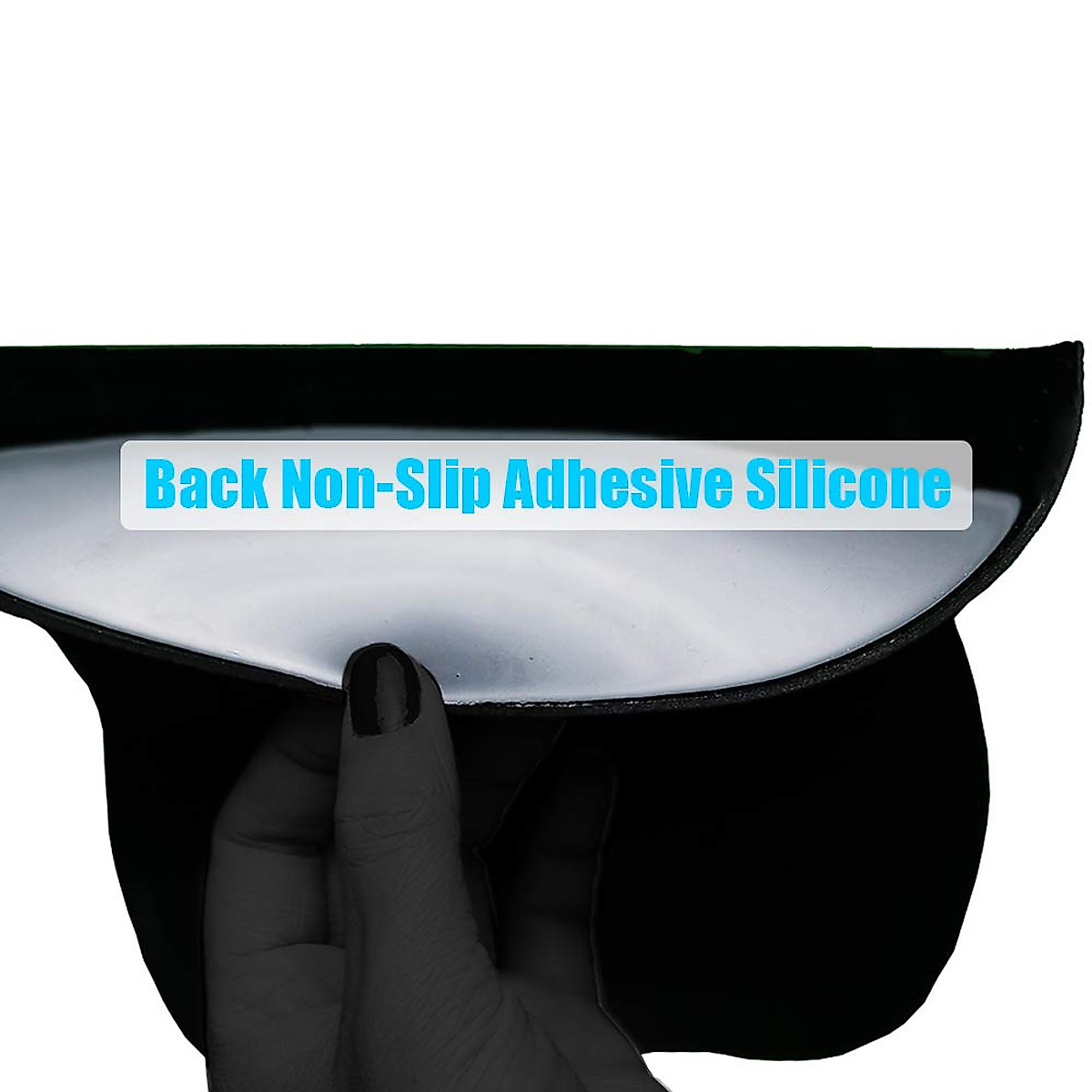 Office Mousepad with Gel Wrist Support - Ergonomic Gaming Desktop Mouse Pad Wrist Rest - Design Gamepad Mat Rubber Base for Laptop Comquter -Silicone Non-Slip Special-Textured Surface (09Black-1)