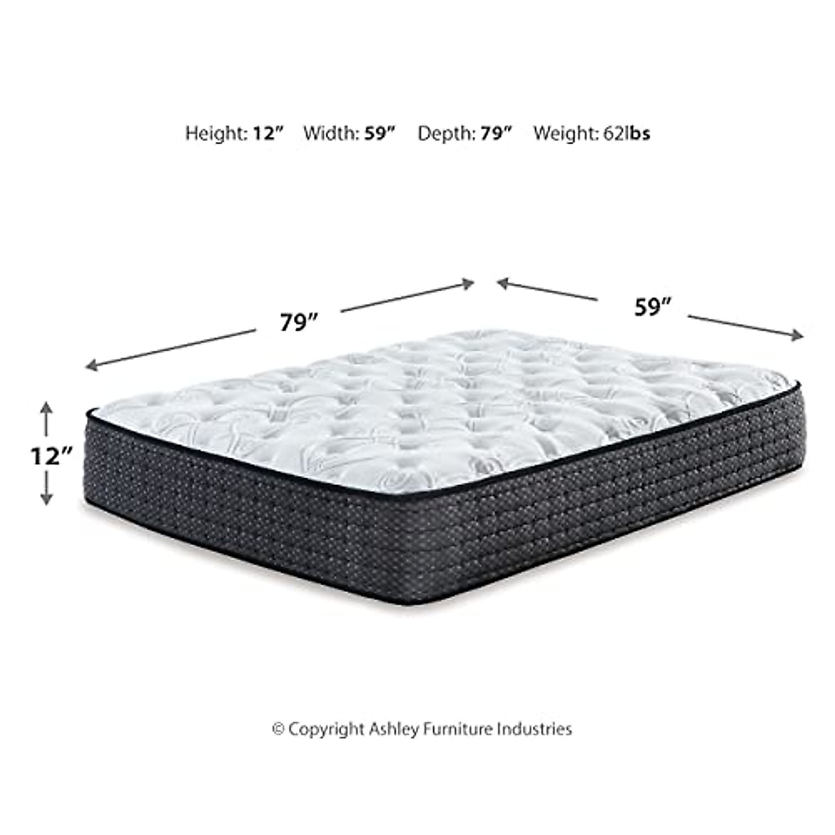 Signature Design by Ashley Limited Edition 11 Inch Plush Hybrid Mattress, CertiPUR-US Certified Gel Foam, Queen