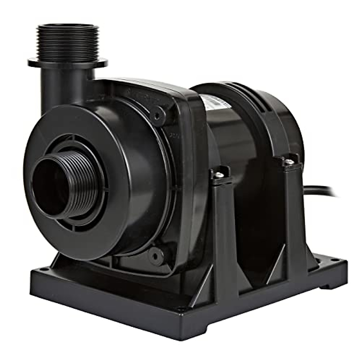 Little Giant FP1 115-Volt, 1000 GPH Wet Rotor Submersible or Inline Pond/Fountain Pump with 26-Ft. Cord, Black, 566132