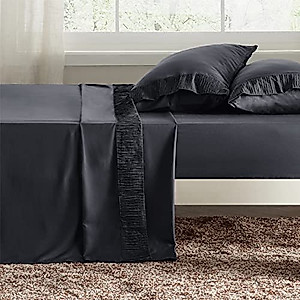 Bedsure White California King Mattress Pad Bundle California King Sheets Grey