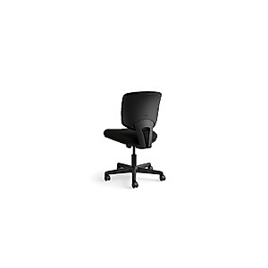 Volt Series Task Chair with Synchro-Tilt, Black Leather