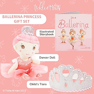 Tickle & Main Ballerina Princess Gift Set, Ballerina Doll, Dance Recital Gifts for Girls