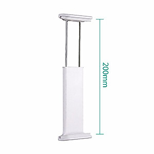 Gooseneck Cell Phone Holder Tablet Stand Holder Gooseneck Tablet Mount Clamp with Grip for Bed Desk Table Flexible Long Arm Lazy Bracket Clip for 3.5 to 7.9 inches Device 360 Degree Rotating (White)