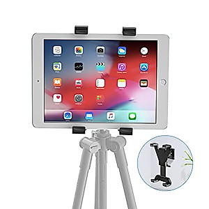 XWXELEC Tablet Holder car Mount Heavy Duty Drill Base, for iPad Pro Air Mini, Samsung Galaxy Tab, Other 6-11.5" Cell Phone and Tablet, iPad Holder for Desk (7-10.6" ipad Holder for Tripod)