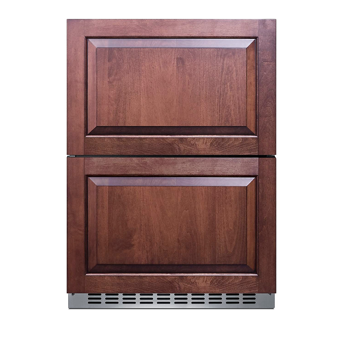 Summit Appliance ADRF244CSS 24" Wide 2-Drawer Refrigerator-Freezer, ADA Compliant, 3.32 cu.ft Capacity, Temperature Alarm, Indoor/Outdoor Compatible, Stainless Steel Drawers, Frost-free, Child Lock