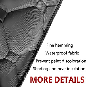 Rvlaugoaa Upright Piano Cover Full Cover Thicken Cotton Lining Waterproof Surface Piano Protection Cover Dust Cover Black Upright Piano Decoration Cover