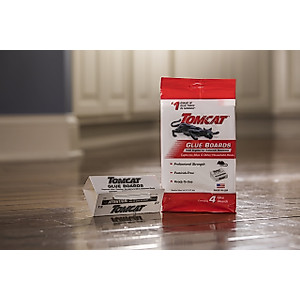 Tomcat Glue Boards with Eugenol for Enhanced Stickiness, 4 Per Box, 2-Pack