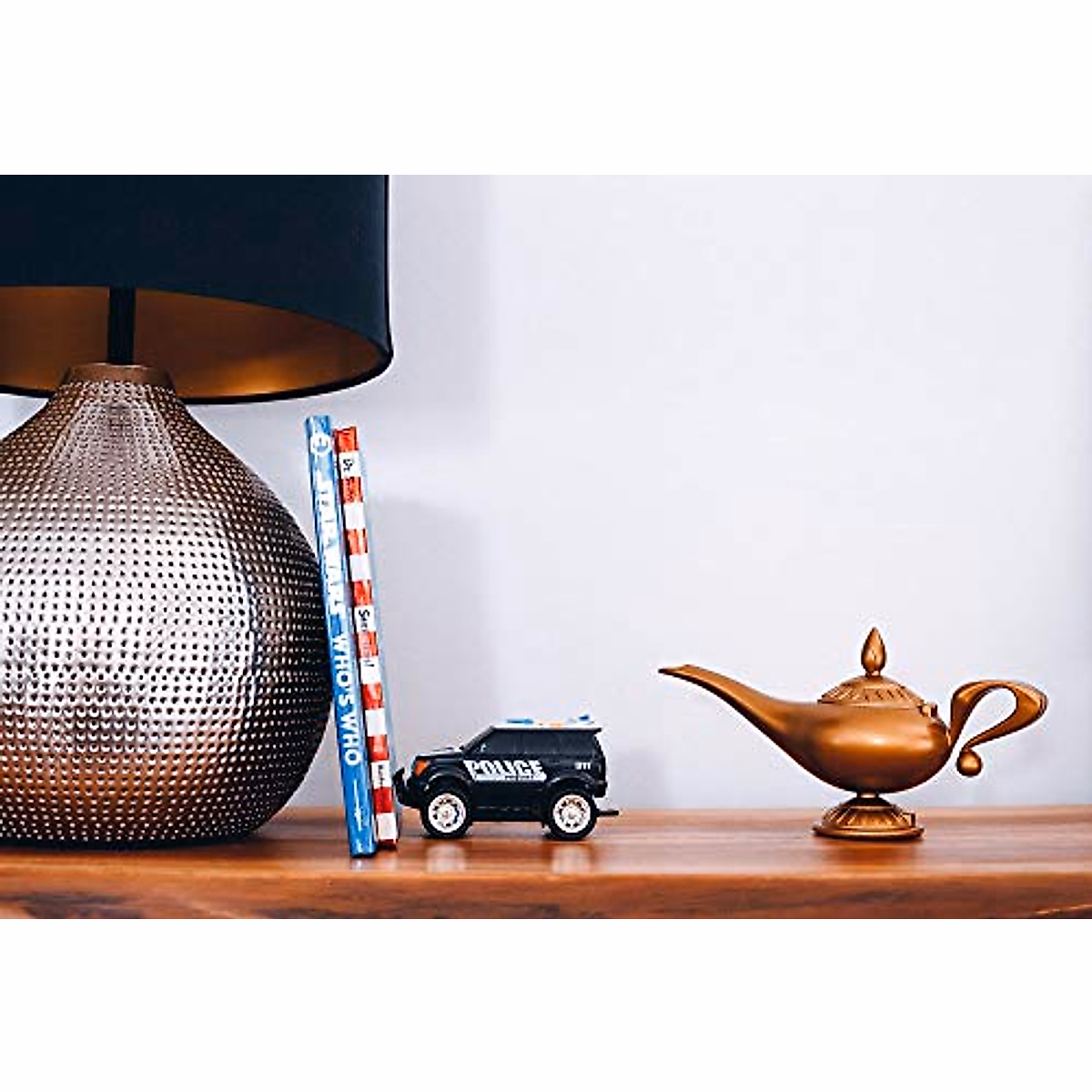 Disney Aladdin Genie Lamp LED Mood Light | Mood Lighting Aladdin Lamp Figure | Collectible Aladdin Mood Light Lamp | Blue & White Mood Light LED Genie Lamp | 10 Inches Long