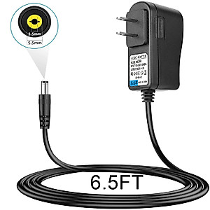 Ousaly AC 6V Trash Can Power Supply Adapter Compatible with Touchless Trash Can Parts, 13 Gallon Trash Can,for iTouchless Automatic Sensor Trash Cans 2.5 to 23 Gallon, 6.5Ft Long Power Cord Supply