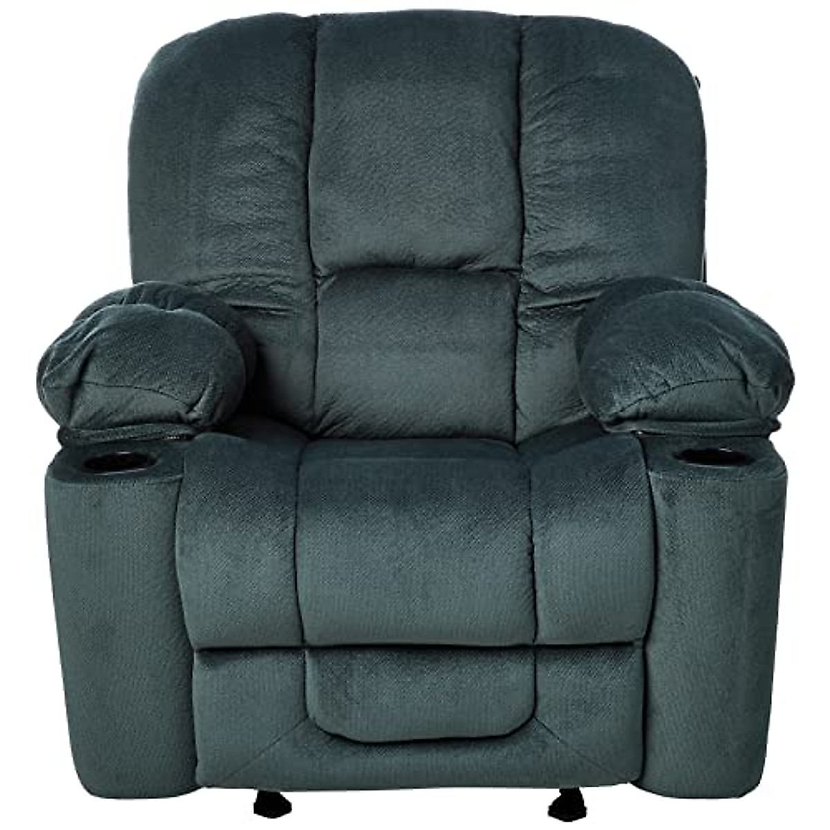 Christopher Knight Home Gannon Fabric Gliding Recliner, Steel 38.5D x 42.5W x 41H in