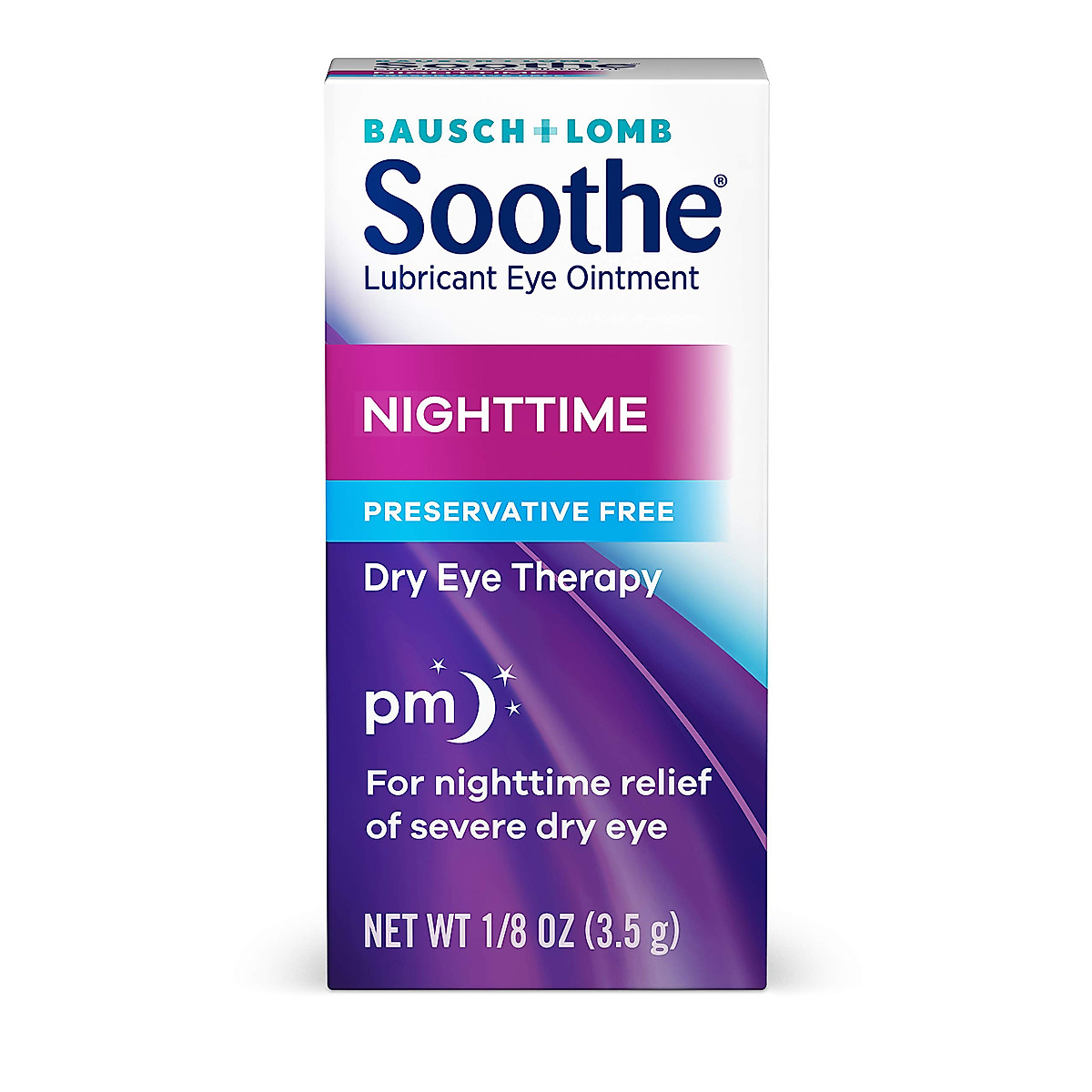 Bausch + Lomb Soothe Lubricant Nighttime Dry Eye Ointment, 0.12 Ounce (Pack of 1)